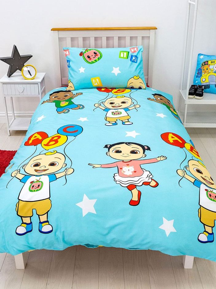 Cocomelon Friends Single Duvet Cover and Pillowcase Set - Bedding & Beyond